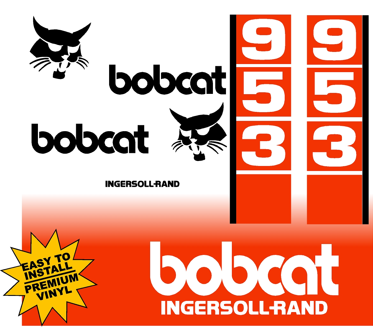 Bobcat 953 replacement decal kit - Machine Decals