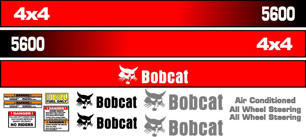 Bobcat Toolcat 5600 replacement decal kit sticker set - Machine Decals